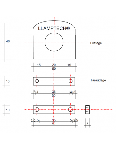Connection between conductor and lightning rod - Lightning protection
